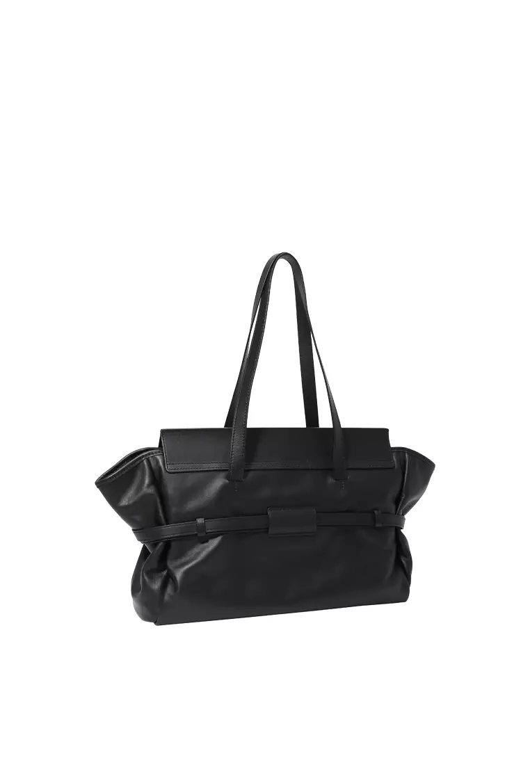 Jual RABEANCO YANI Belt Tote Bag Large - Black Original 2026 | ZALORA ...