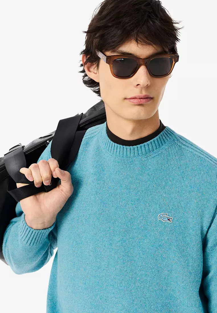 Buy Lacoste French Made Slub Wool Sweater 2026 Online | ZALORA