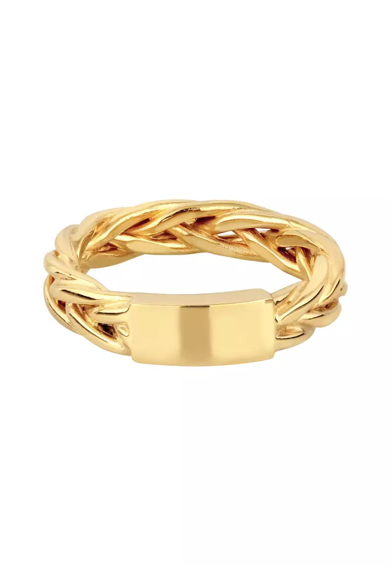 Jual KUZZOI EXCLUSIVE Cincin Perhiasan Perak 925 Pria Bandring Braid ...