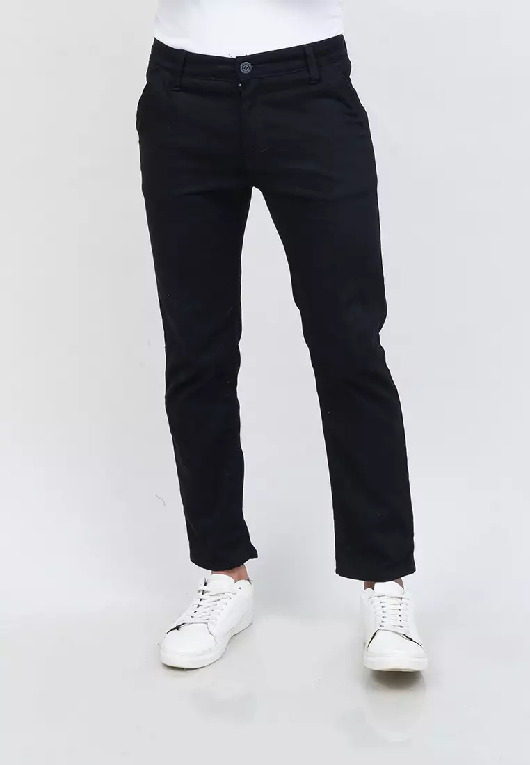 Jual House of Cuff Celana Panjang Jeans Slim Fit Hitam Denim Pants Pria ...