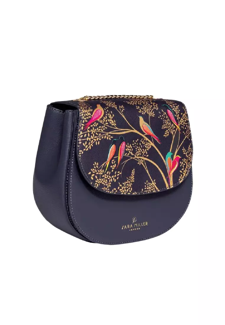 Buy Sara Miller London Sara Miller London Smokey Blue Birds Half-moon ...