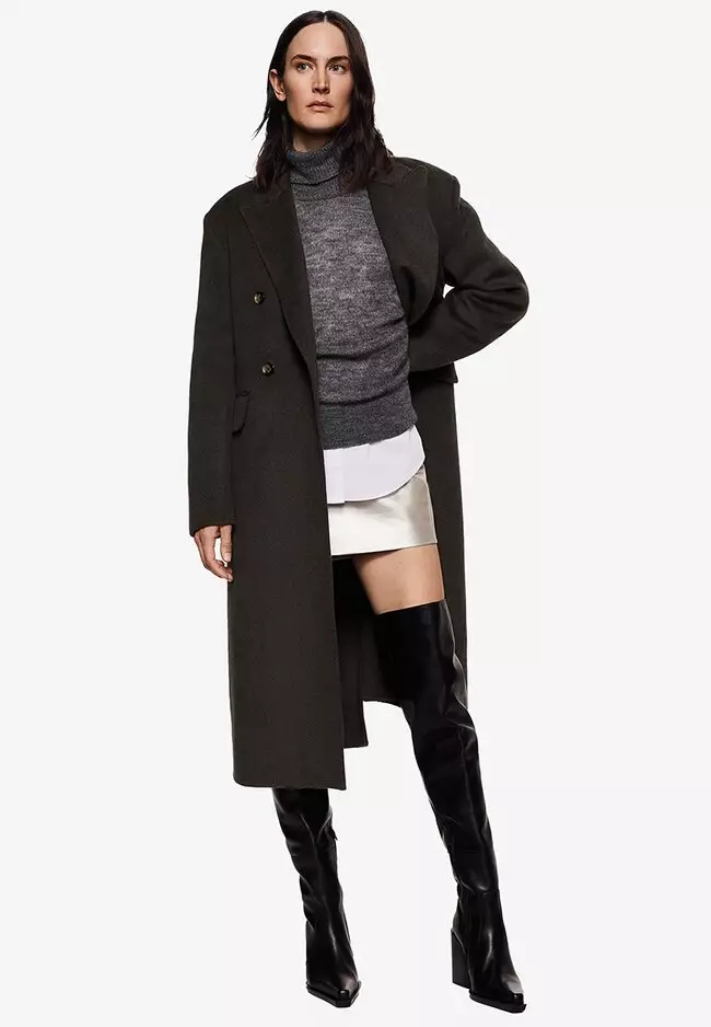 Buy Mango Woollen Coat With Belt 2024 Online | ZALORA Philippines