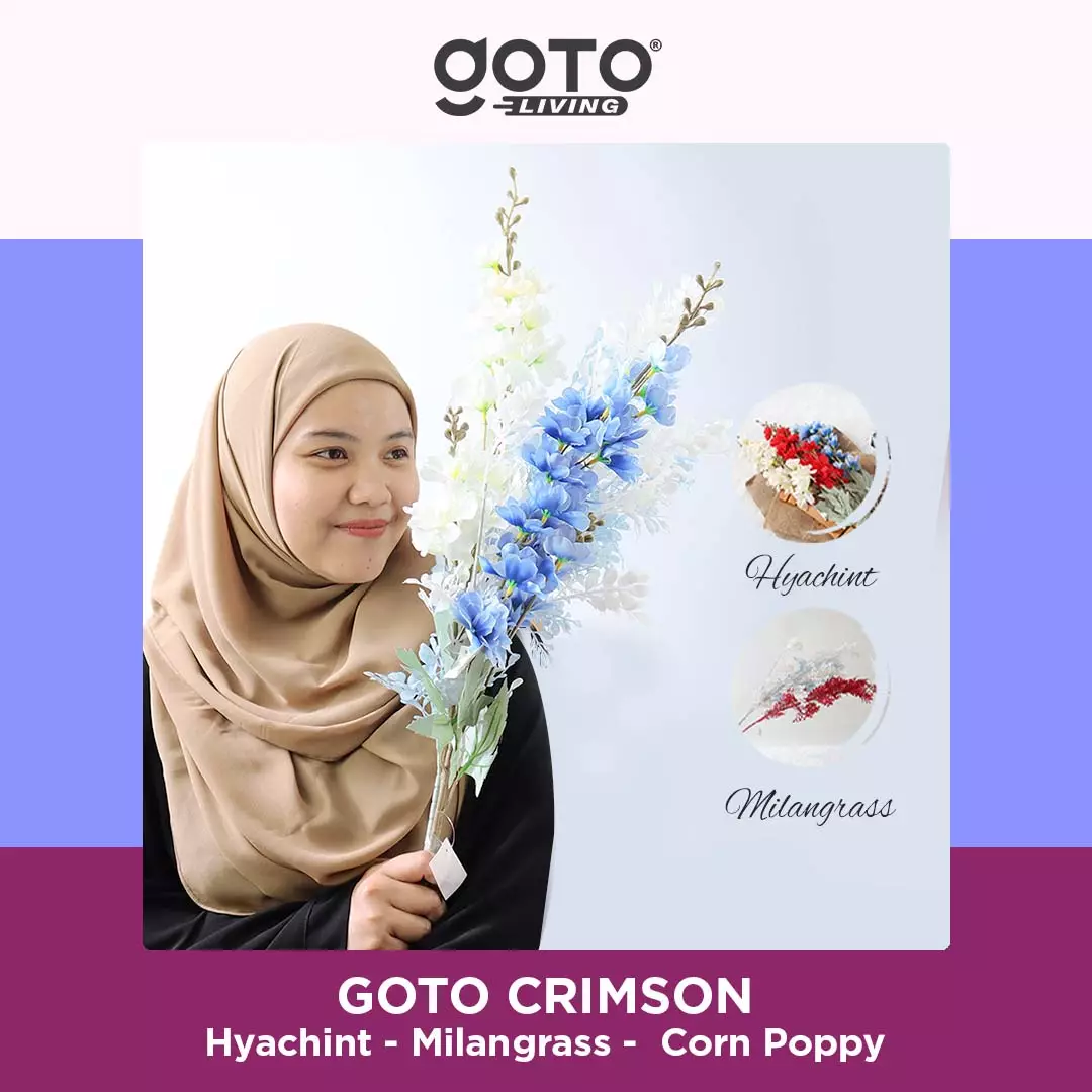 Jual Goto Living Goto Crimson Bunga Hias Artificial Flower Buket ...