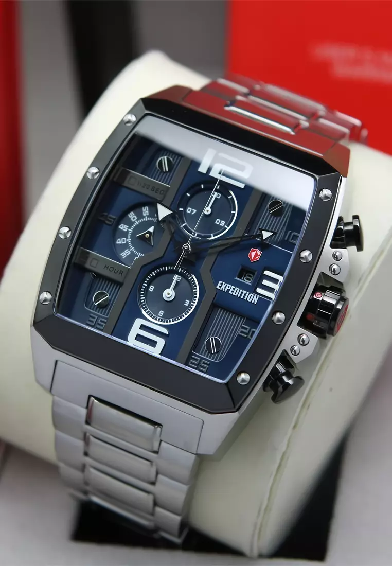 Jual Expedition Expedition EXP - Jam Tangan Chronograph Pria - Silver ...