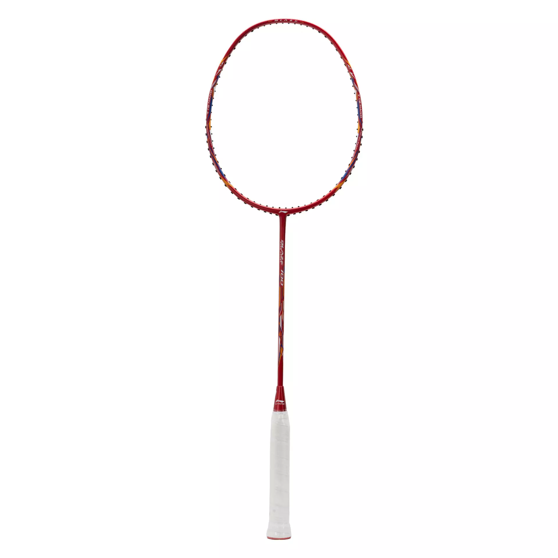 Jual LI-NING Li-Ning Badminton Racket Blaze 100 78 Grams - Red/White ...