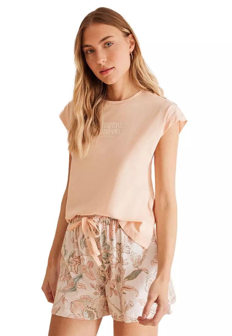 Buy WOMEN'SECRET Orange Floral Print Short Pyjamas 2025 Online | ZALORA ...