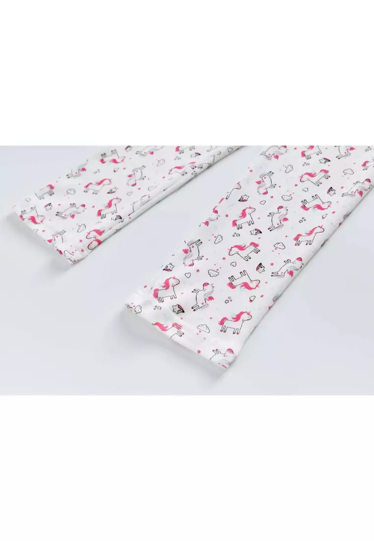 Buy Little Kooma Baby Kids Pajamas White Unicorn Top n Pants Set 2025 ...
