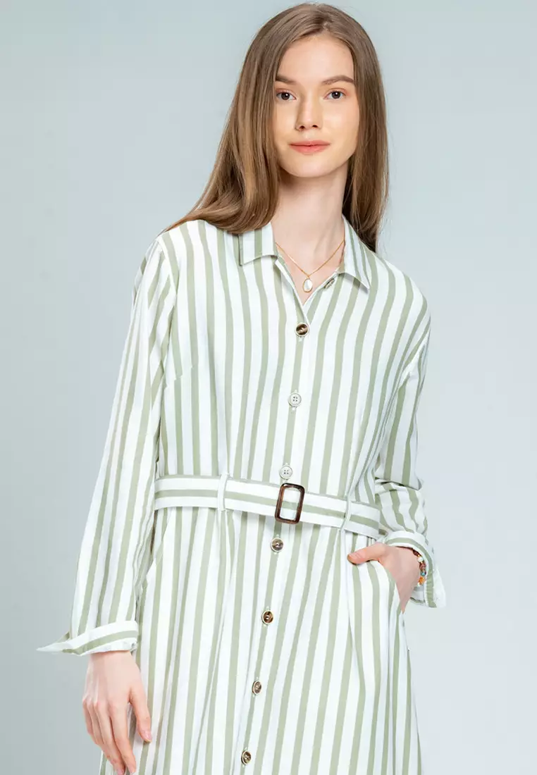 Jual C2 Outfitters C2 Zuriel Green Dress Wanita Original 2025 | ZALORA ...