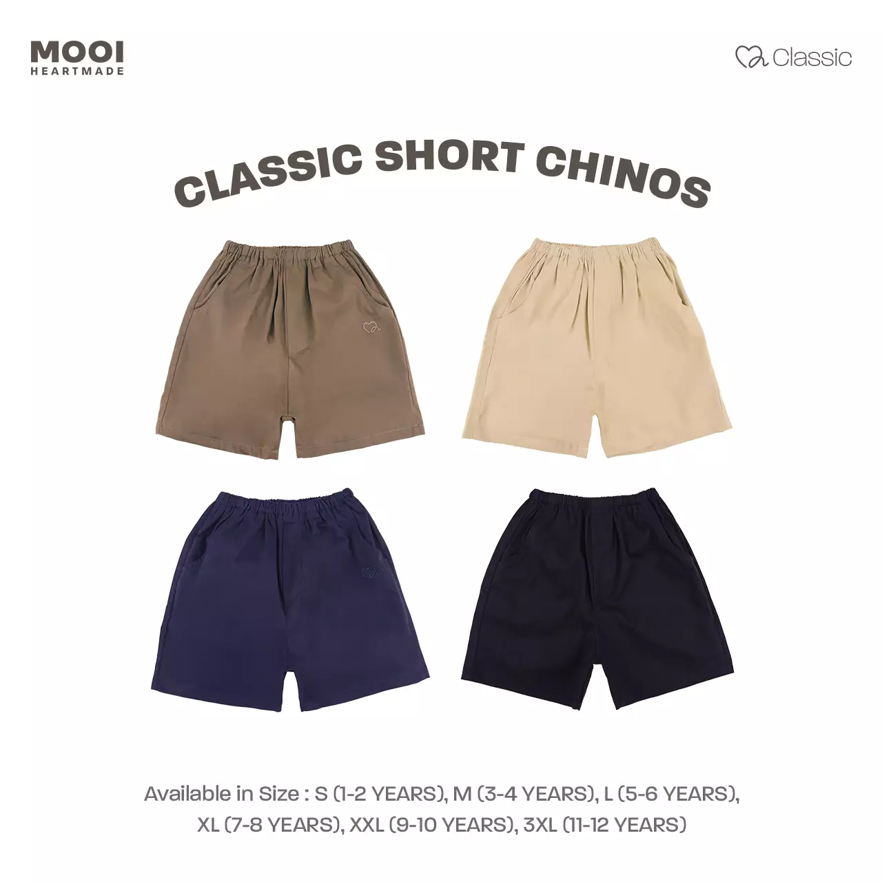 Jual Mooi Heartmade Mooi Celana Pendek Anak Laki-Laki Classic Short ...