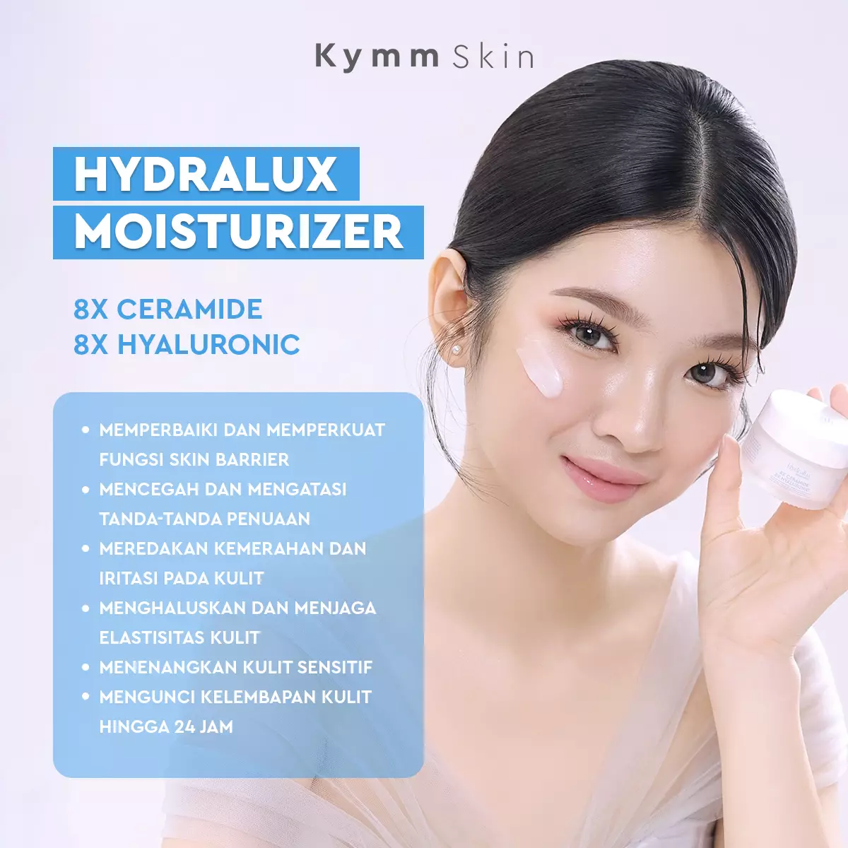 Jual Kymm Skin KYMM SKIN Hydralux Moisturizer 8X Ceramide 8X Hyaluronic ...
