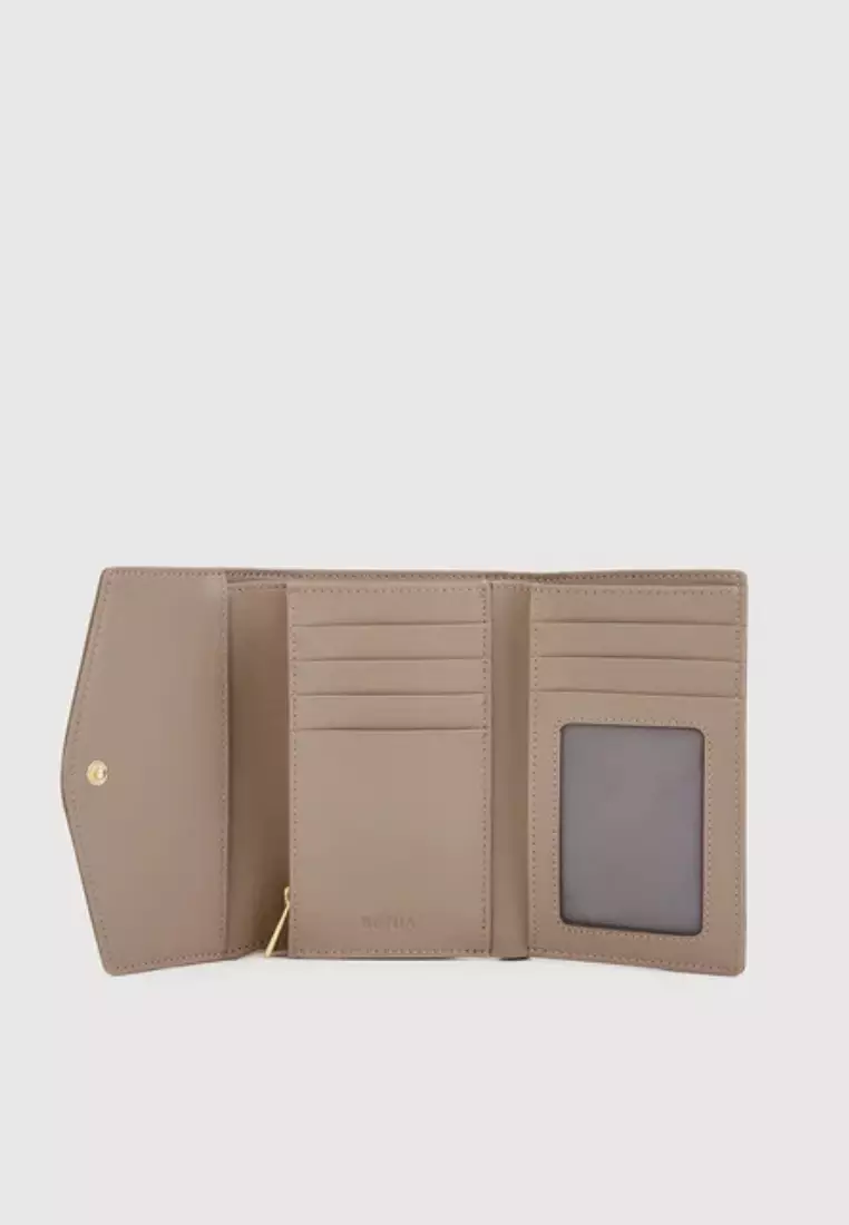 Jual Bonia Simplicite Trifold Short Wallet Wallnut Original 2026 ...