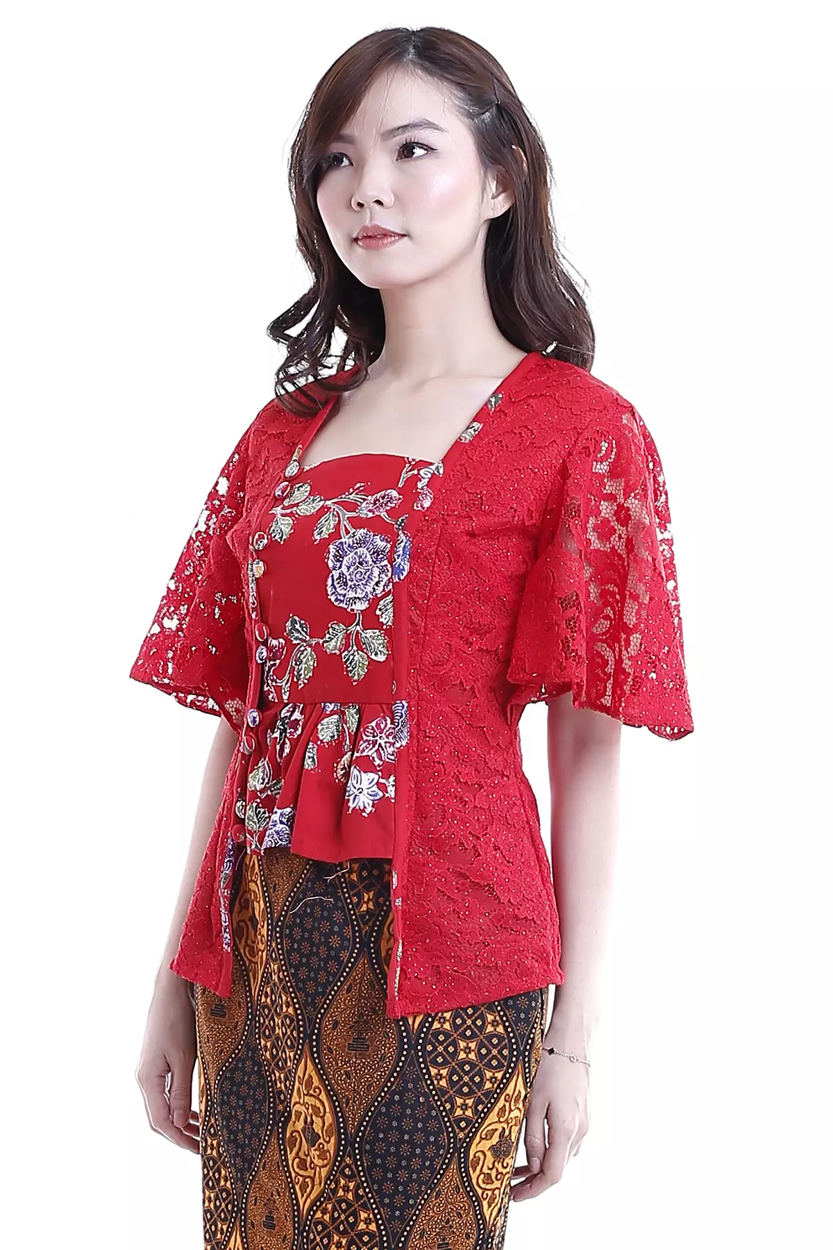 Jual DhieVine Batik Soraya Encim Merah Kebaya Original 2025 | ZALORA ...