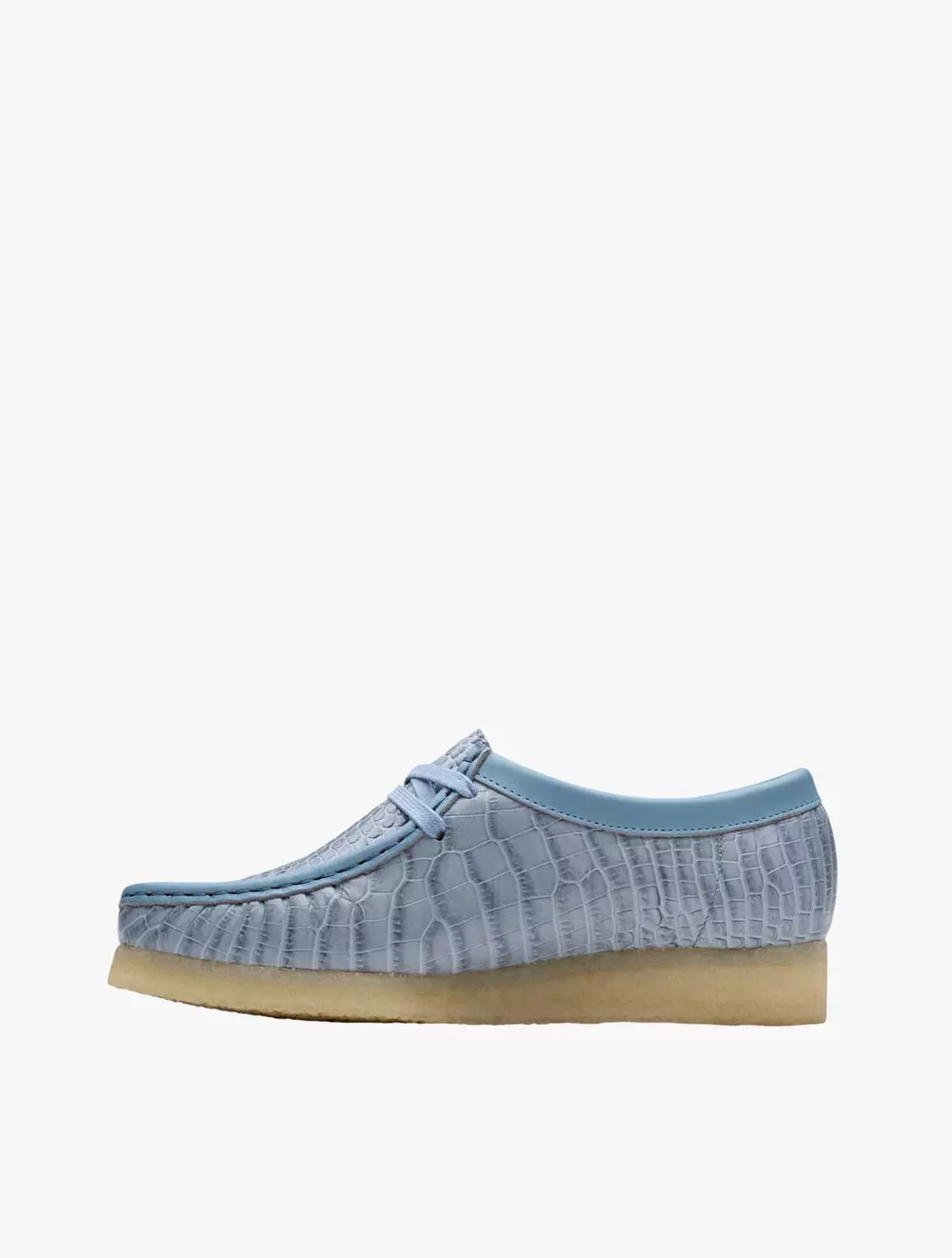 Jual CLARKS Clarks Wallabee. Powder Blue Croc Original 2025 | ZALORA ...