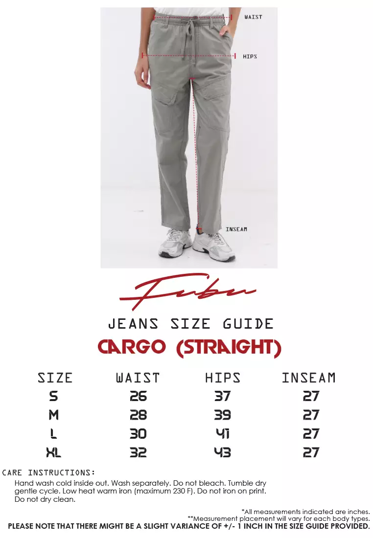 Buy Fubu Queens Cargo Straight Cut Pants 2025 Online | ZALORA Philippines