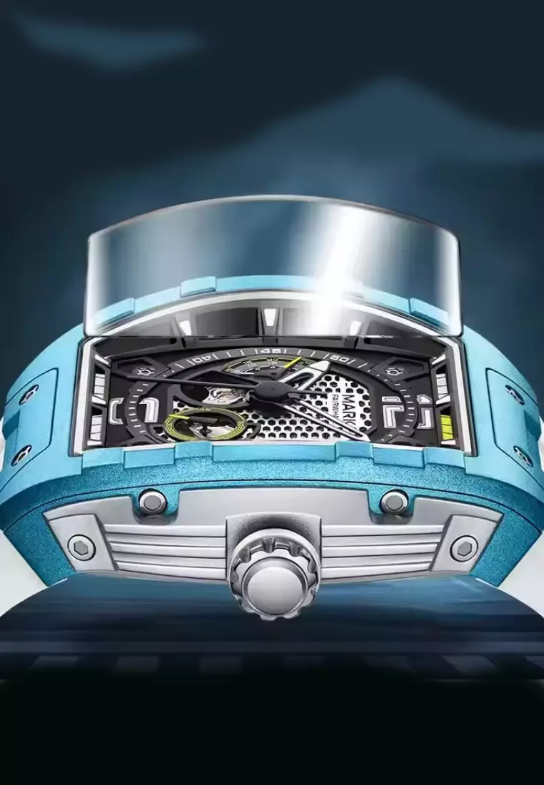 Buy Mark Fairwhale Unisex Automatic Stainless Steel Watch, 46mm, Rubber ...