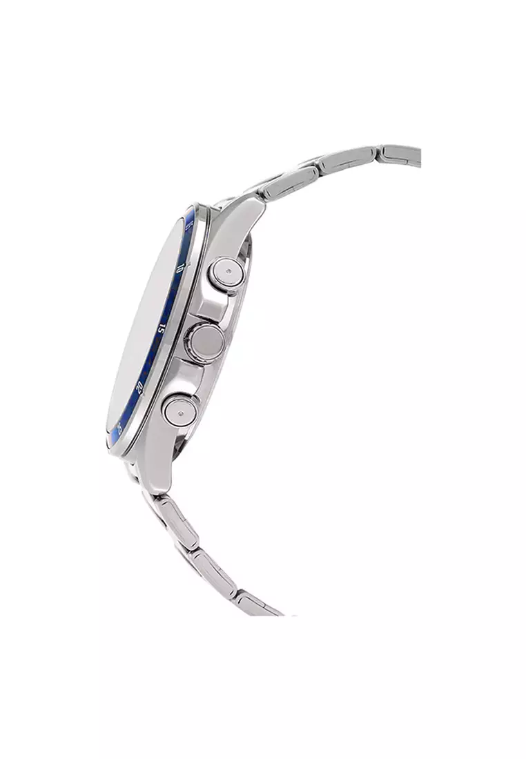 Buy Casio Men Analog Watch MTP-1374D-2A3V Silver Stainless Steel Strap ...