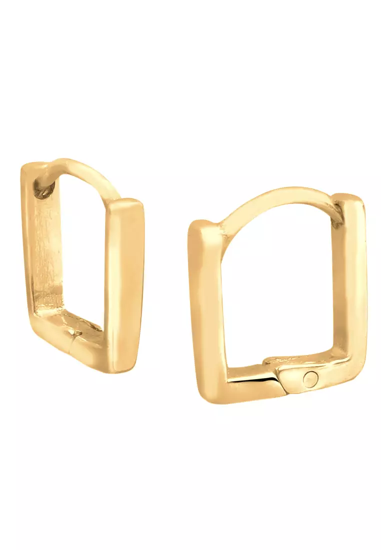 Buy ELLI GERMANY Square Hoop Earrings – Gold-Plated Silver 2026 Online ...
