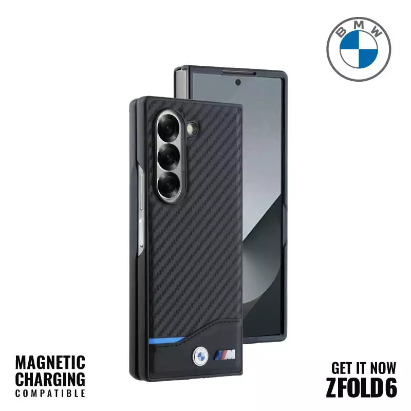 Jual BMW Case For Z Fold 6 BMW M M.Safe PU Carbon - Black Original 2024 ...