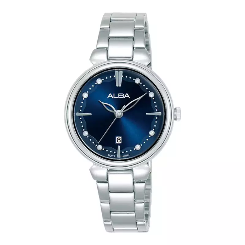 Jual Alba Jam Tangan Wanita Alba AH7EV9X1 Ladies Analog Blue Dial ...