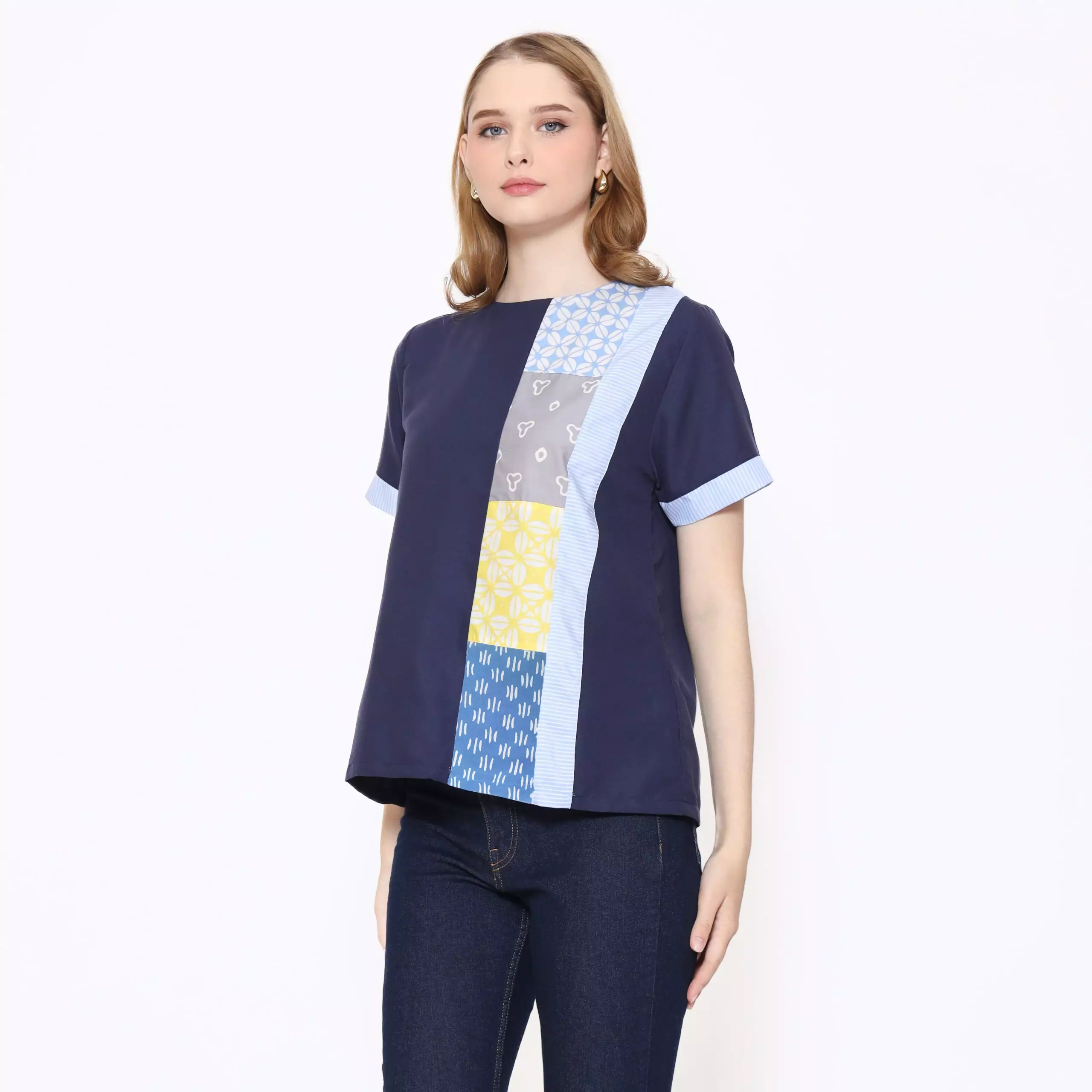 Jual bhatara batik Blouse Batik Wanita - Bhatara Batik Aline - Atasan ...