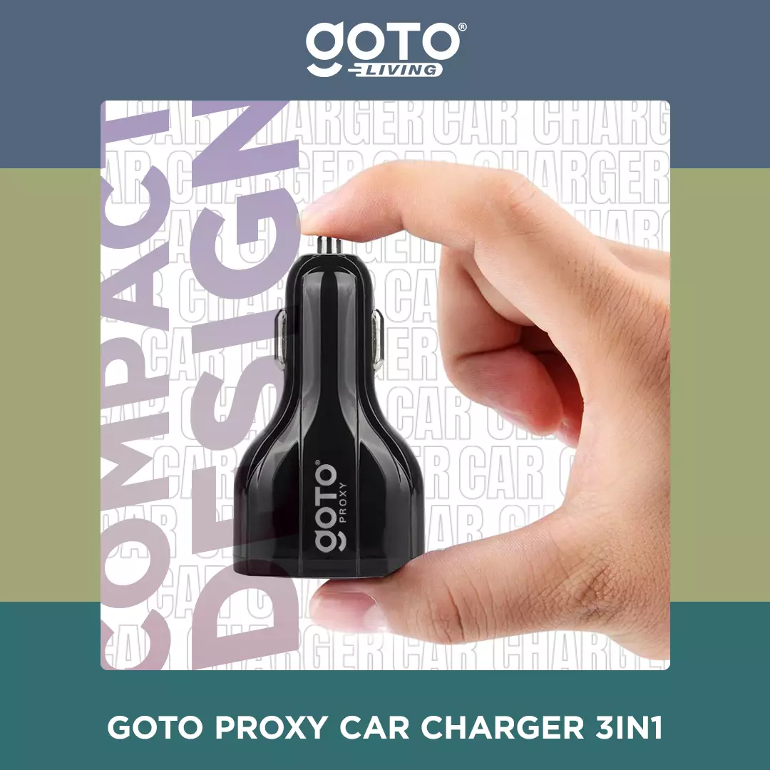 Jual Goto Living Goto Proxy Adaptor Charger Mobil Fast Charging 3 In 1 Usb Type C Original 2025 
