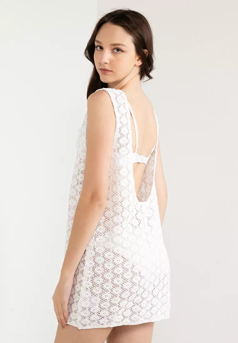 Buy Cotton On Body Open Mesh Beach Mini Dress 2025 Online | ZALORA ...