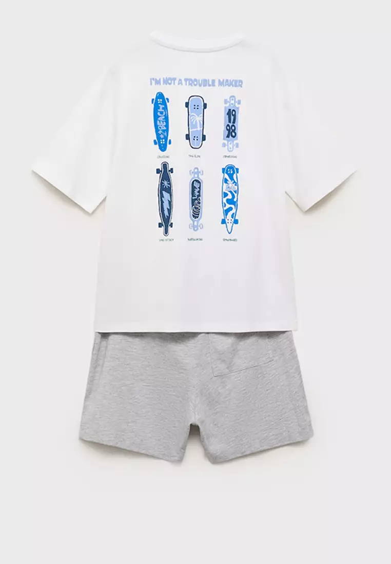 Buy MANGO KIDS Two-Piece Short Pyjamas 2025 Online | ZALORA