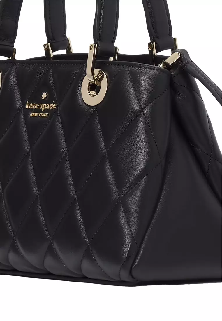 Buy Kate Spade KATE SPADE Carey Small Quilted Sullivan Satchel Black ...