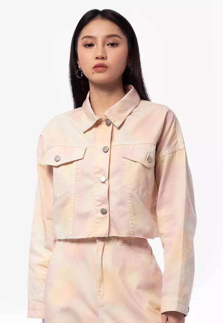 Jual COLORBOX Gradient Cropped Jacket Original 2025 | ZALORA Indonesia