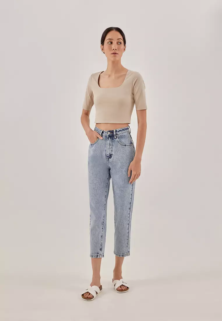 Jual Love, Bonito Brilynn Denim Mom Jeans Original 2026 | ZALORA ...