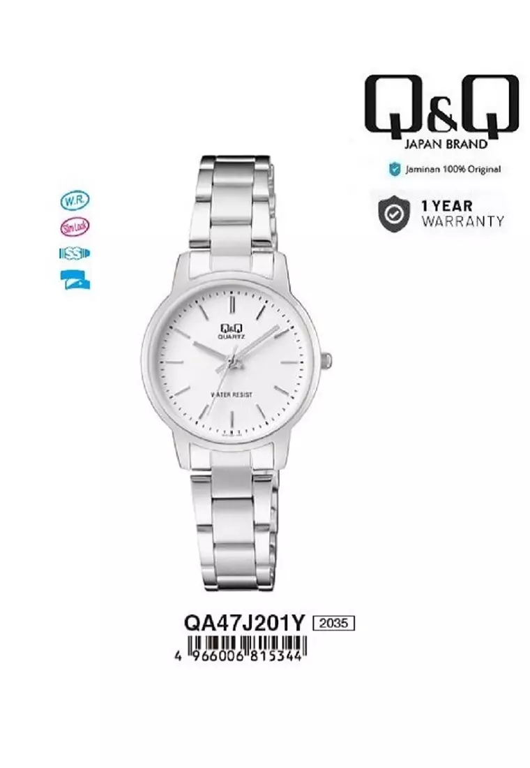 Jual Q&Q Q&Q QNQ QQ Original Watch Jam Tangan Wanita Stainless Band ...