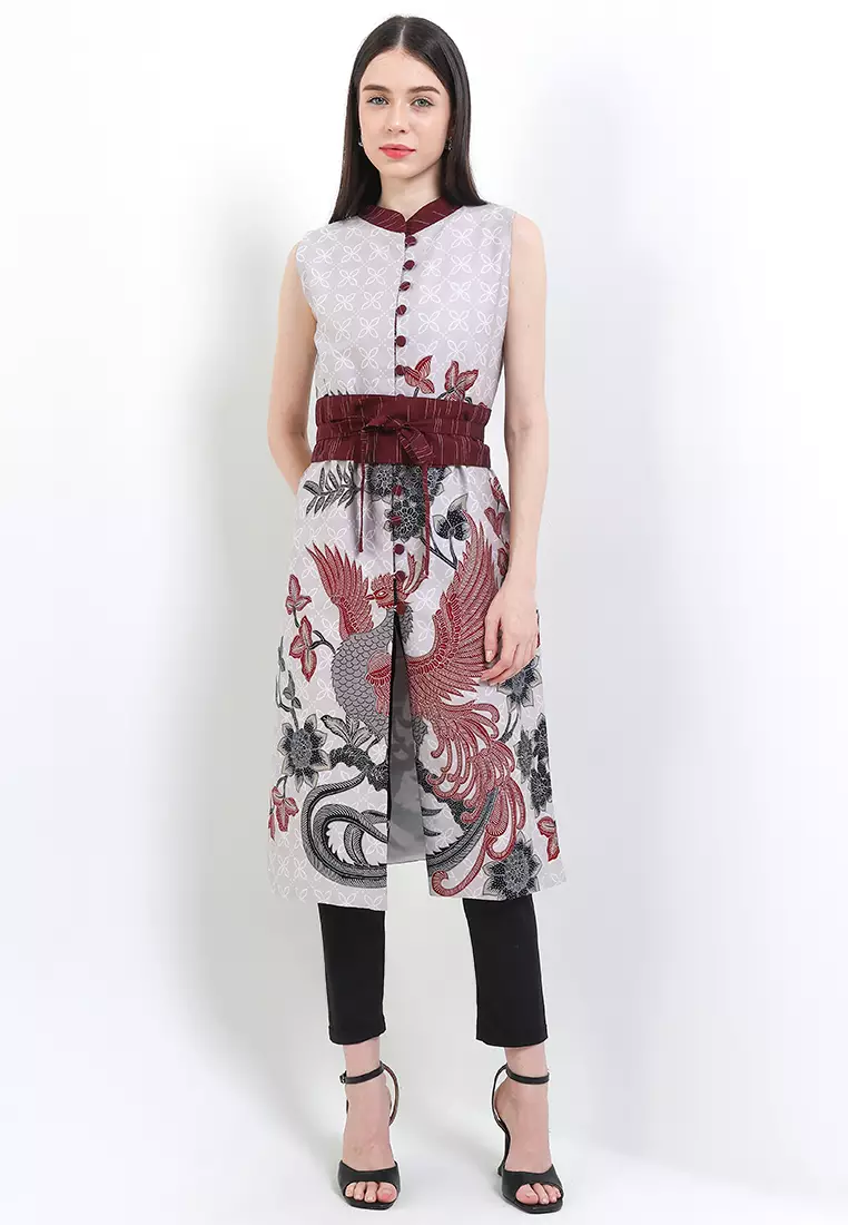 Jual Rianty Batik Tunik Batik Wanita Anara Outer Anara Obi Set Tanpa ...