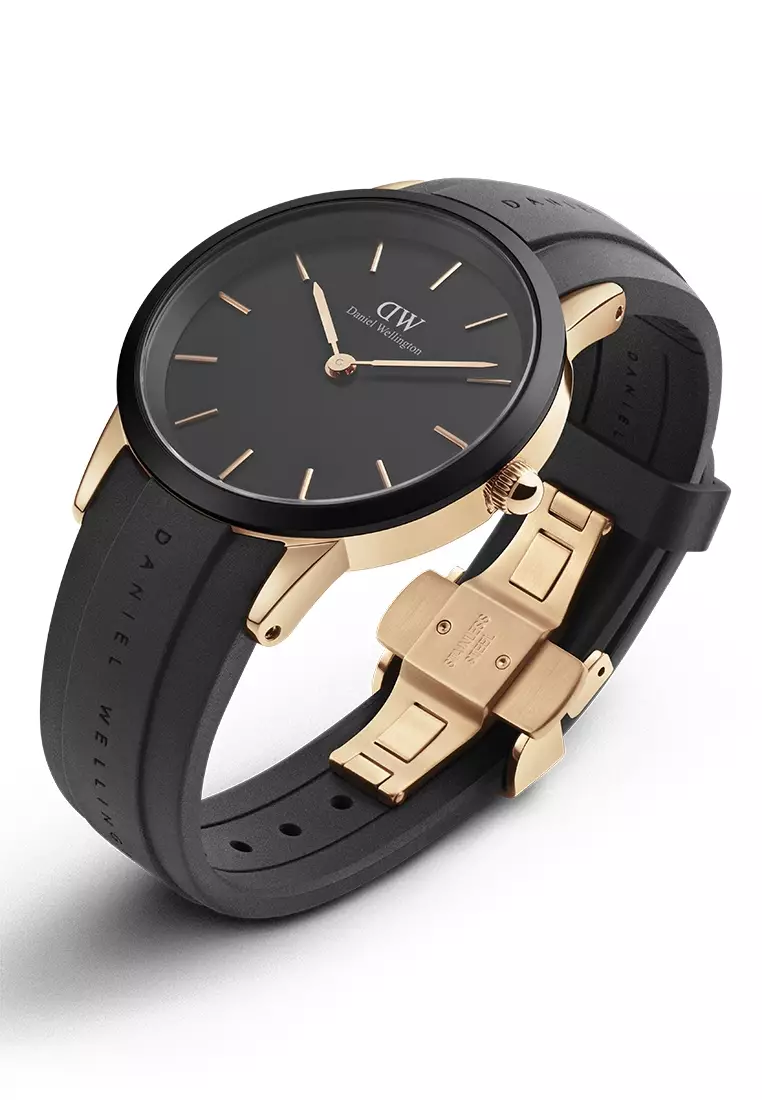 Jual Daniel Wellington Iconic Motiob Black Dial 40mm Men's Stainless ...