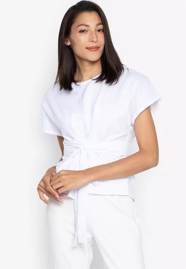 Buy Cole Vintage Waist Tie Belt Top 2025 Online | ZALORA Philippines