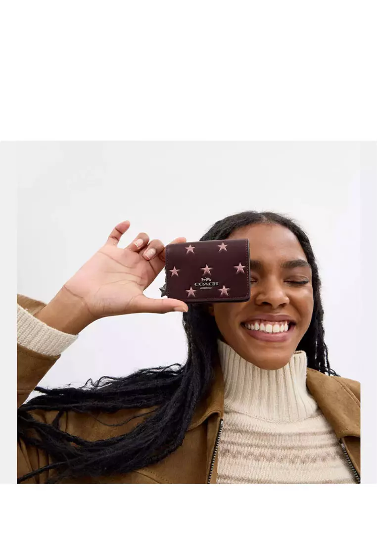 Coach COACH Boxed Mini Wallet On A Chain With Star Print 2024 | Buy ...
