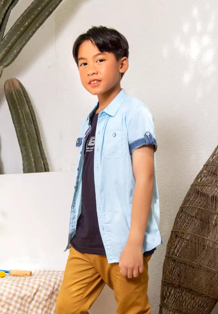 Jual LITTLE X EIGHT Boy Peter Shirt Junior Original 2025 | ZALORA ...