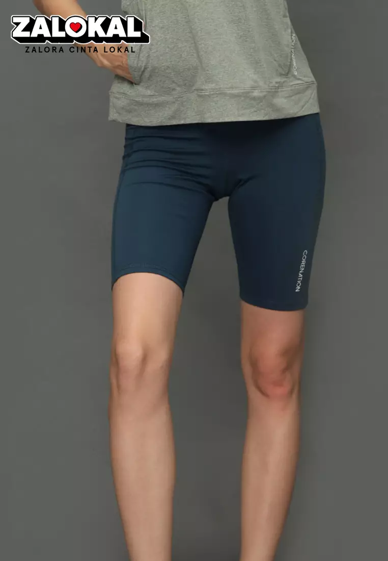 Jual Corenation Active Johana Shorts - Bottle green Original 2025 ...