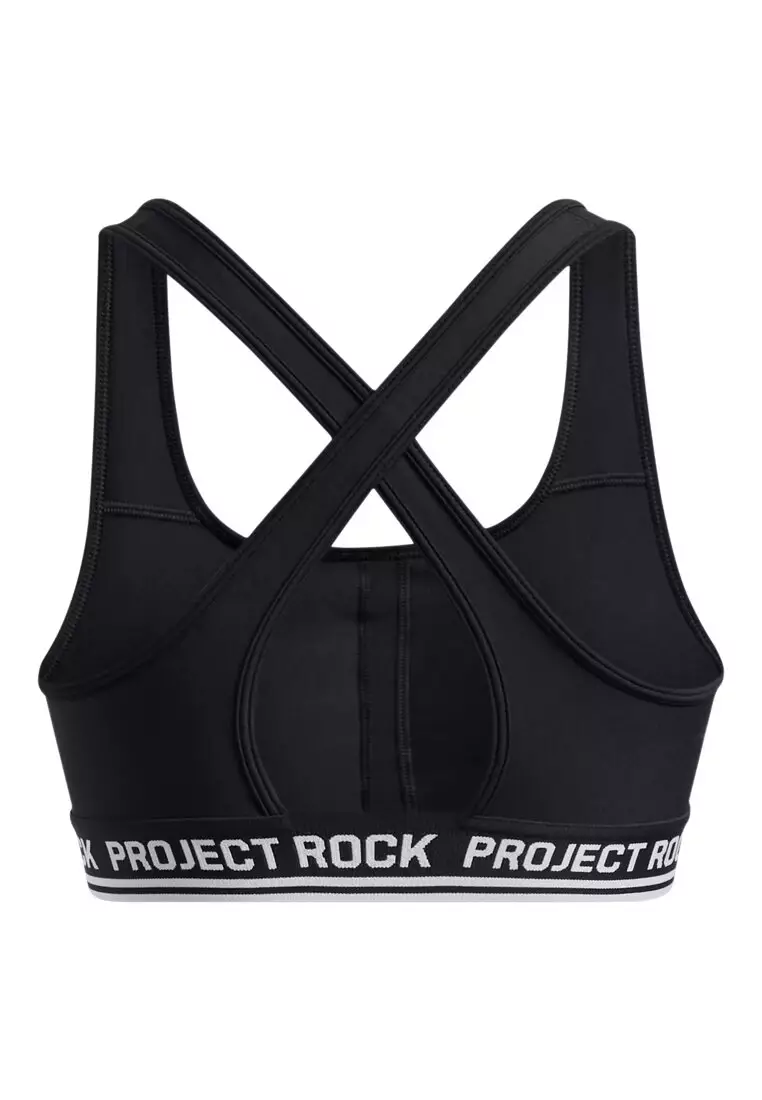 Buy Under Armour Project Rock Crossback Mid Sports Bra 2025 Online | ZALORA