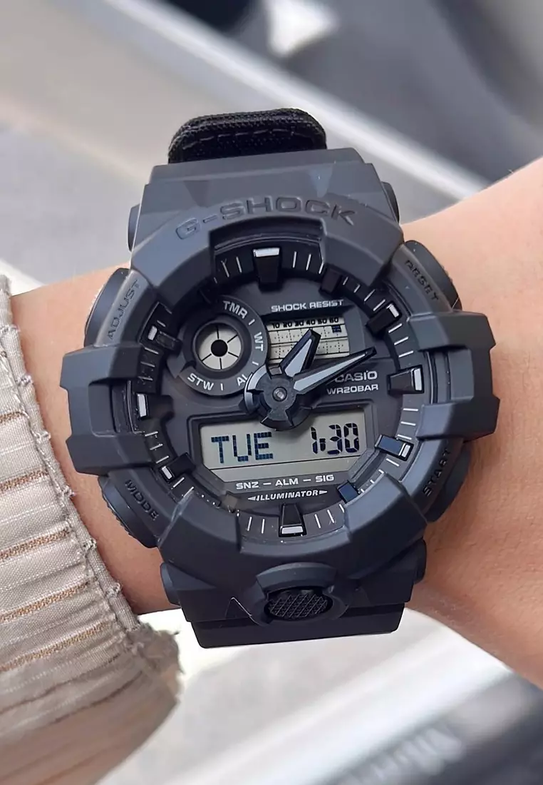 Buy G-Shock Men's Analog-Digital Watch GA-700BCE-1A Black CORDURA® Eco ...