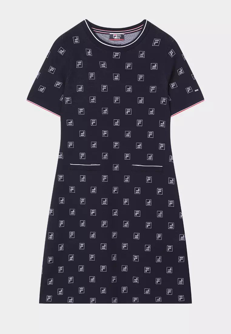 Buy FILA FILA CORE STADIUM ELEGANCE MODERN HERITAGE Women Dress in Navy ...