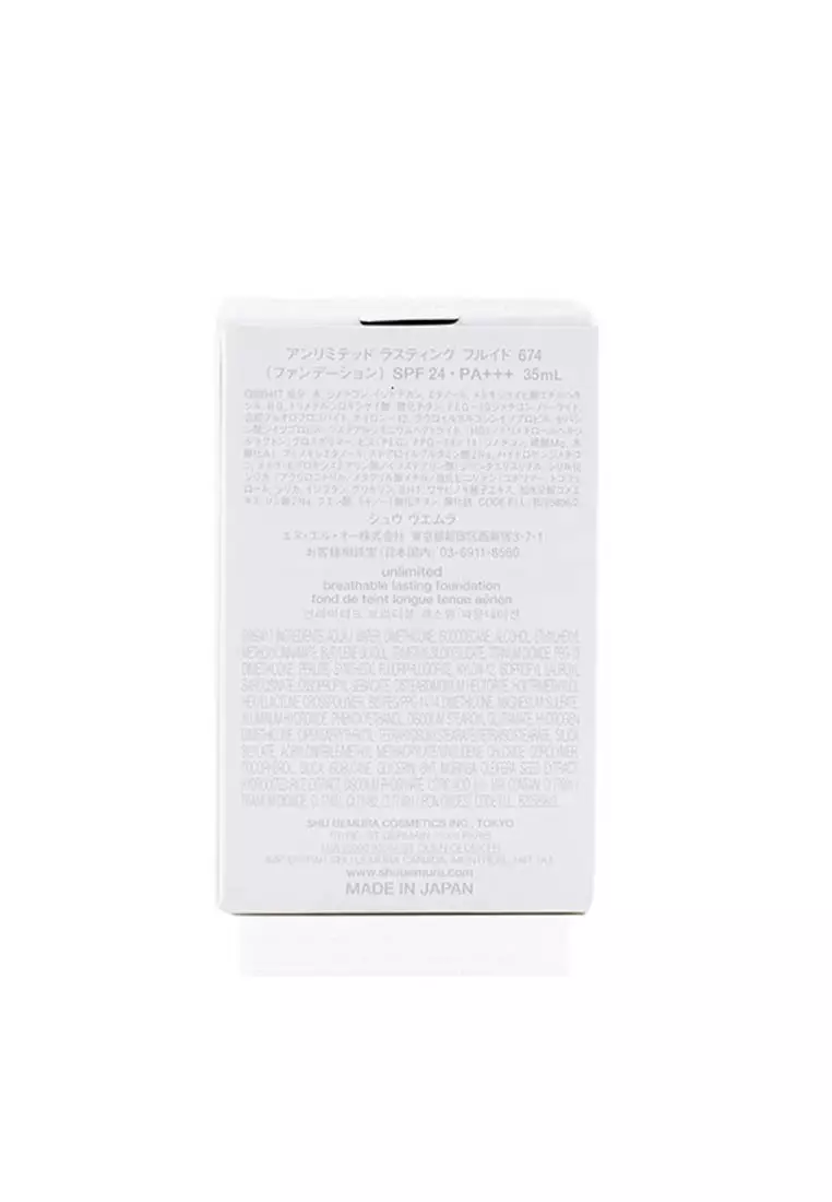 Shu Uemura SHU UEMURA - Unlimited Breathable Lasting Foundation SPF 24 ...