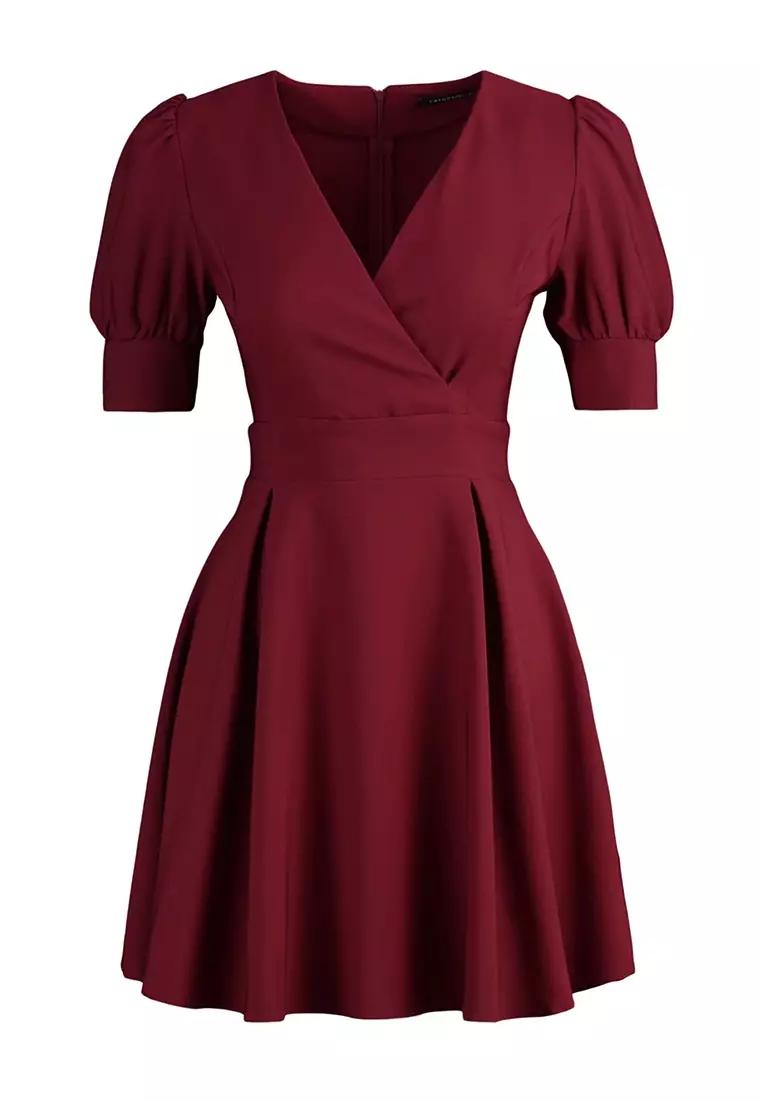 Jual Trendyol Double Breasted Collar Dress Original 2024 Zalora