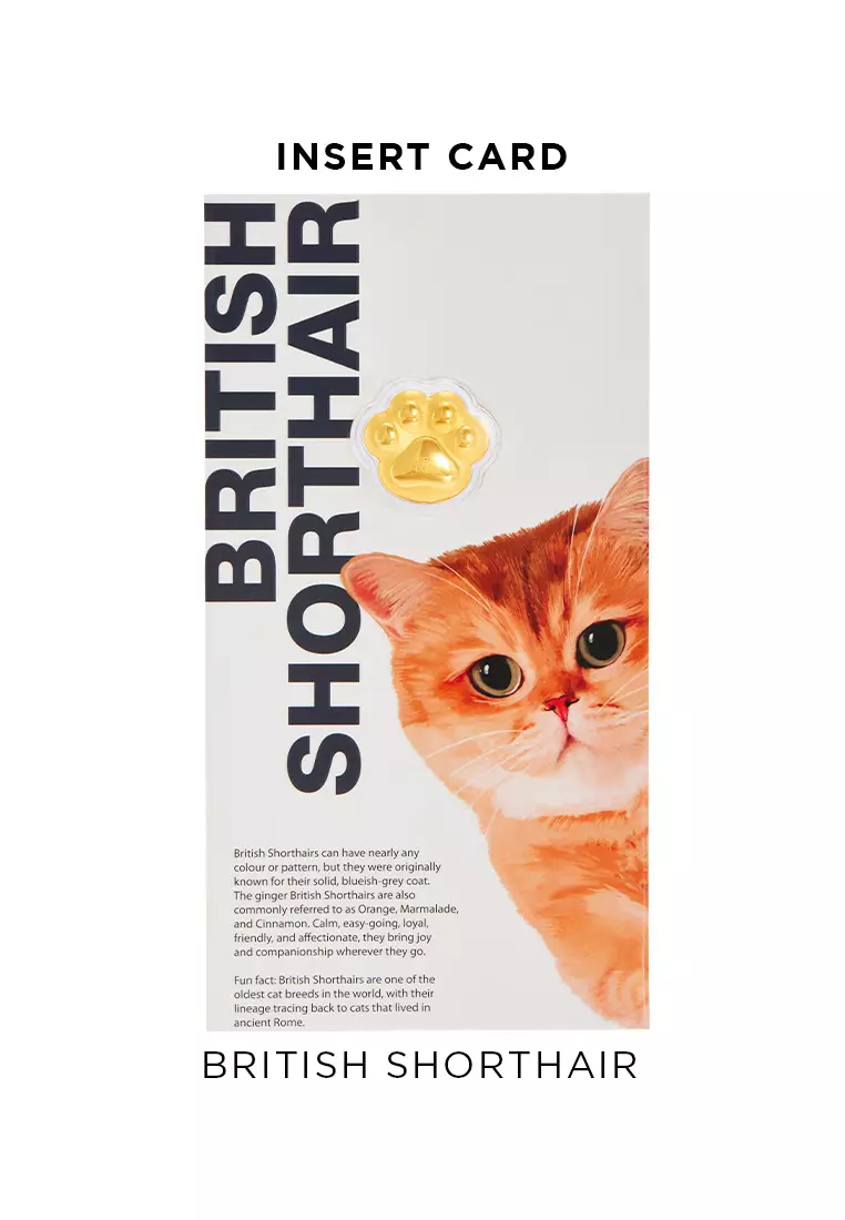 Buy HABIB HABIB Cat Collection (British Shorthair) | 999.9 Gold Wafer ...
