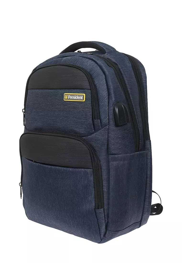 Jual President Backpack President 5897-01 Navy Blue Original 2024 ...