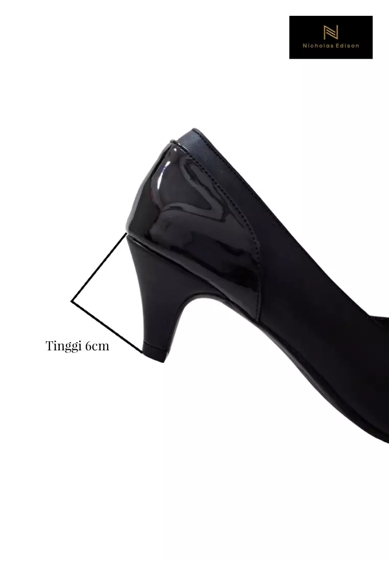 Jual NICHOLAS EDISON Nicholas Edison Heel Kim Black Original 2025 ...