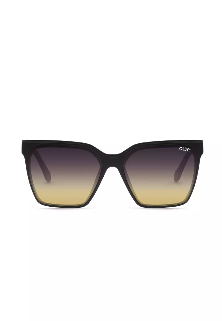 Buy QUAY Level Up Sunglasses - Matte Black/Black Gold 2025 Online ...