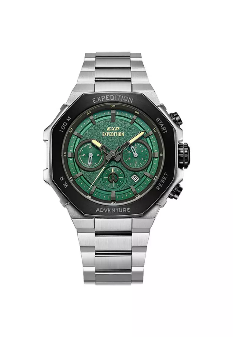 Jual Expedition Expedition Jam Tangan Pria - Silver Green Ivory ...