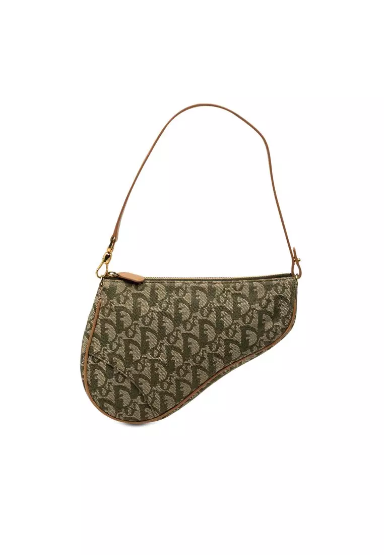Buy Dior Pre-Loved Dior Mini Diorissimo Canvas Saddle Pochette 2026 ...