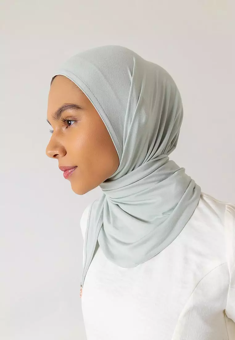 Jual Riamiranda Ria Miranda Sage Green Buchra Hijab Instan Original ...