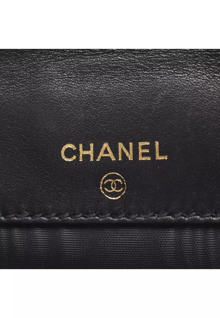 Buy Chanel Pre-Loved Chanel coco mark W hook wallet Bi-fold wallet ...